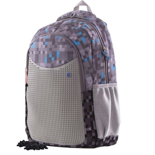 PIXIE CREW Kreatívny študentský batoh šedo-modrý - Študentské batohy | RajHraciek.sk