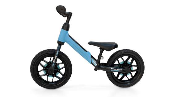 QPLAY Laufrad Spark Blue, Alter 3 - 6 Jahre, bis 30 kg - Karren und Türsteher | RajSpielzeug.de