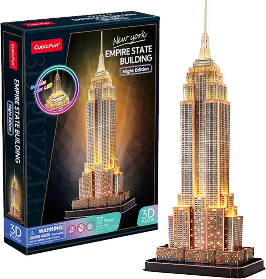 Edificio Empire State En 3d Vintage 1995 Puzz 3D Empire State Building