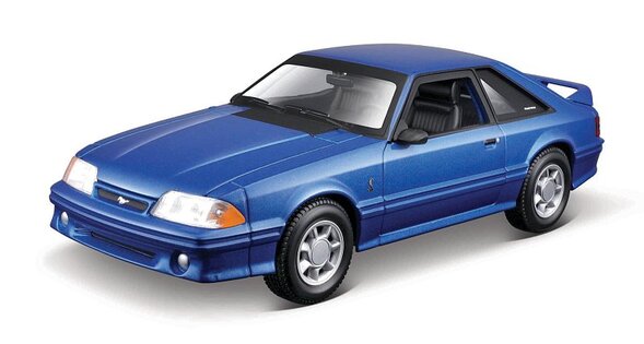 Maisto - 1993 Ford Mustang SVT Cobra, albastru metalic, linie de ...