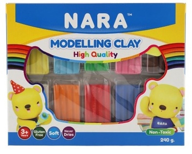 Modelare/Plastic NARA 240g 10 buc cu cutit - Plastilina si slimes ...
