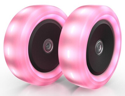 BERG Nexo Wheels 120 x 40mm Lights Pink - Kiegészítők rollerekhez ...
