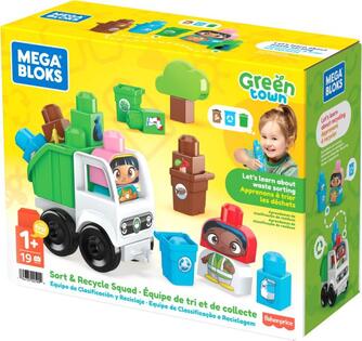 Mattel Mega Bloks Green City Sortierung und Recycling HDL06 - Baukasten ...