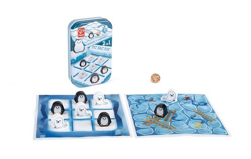 Hape Gioco da tavolo 2 in 1 - Tris, Serpenti e scale - Giochi per ...