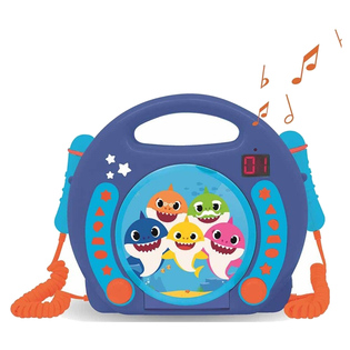 Lexibook CD player portabil cu 2 microfoane Baby Shark - CD și DVD ...