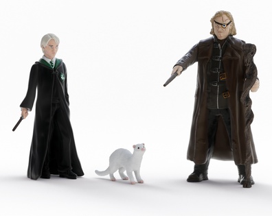 Schleich Harry Potter - Ochi-Nebun Moody și Draco Malfoy cu dihorul ...