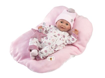 Llorens 74132 NEW BORN - pislogó élethű baba baba hangokkal és puha ...