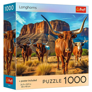 Trefl Puzzle 1000 USA Kollekció: Longhorns - Puzzle 1000 darab ...