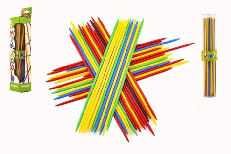 Mikado društvena igra 41 kom plastika 24,5 cm u plastičnoj kutiji ...