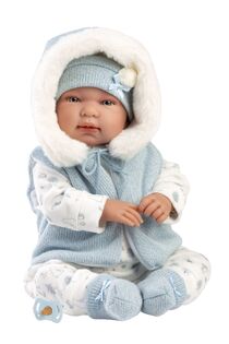 Llorens 84485 NEW BORN - élethű baba csecsemő hangokkal és puha textil ...