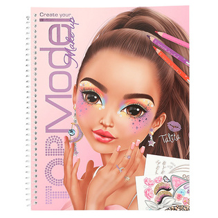 Top Model Carte de colorat | Creează-ți machiajul, Cu autocolante ...