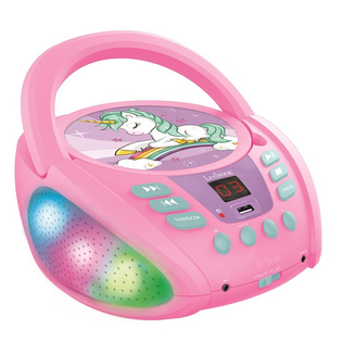 Lexibook CD player Bluetooth luminos Unicorn - CD și DVD playere pentru ...