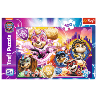 Trefl Puzzle 100 dielikov - Zoznámte sa so silnými šteňatami /PAW ...