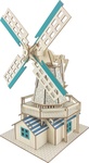 Woodcraft Lesena 3D sestavljanka Nizozemska vetrnica - Lesene hiške ...